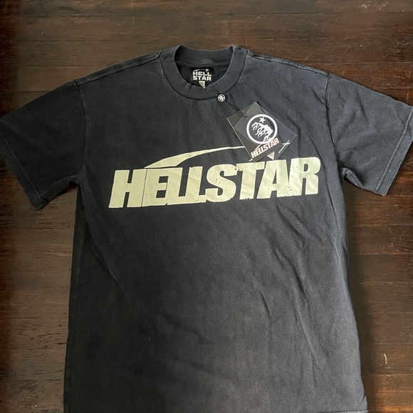 Hellstar | Shirts | Black Short Sleeve Hellstar Tee With Bold Graphic ...
